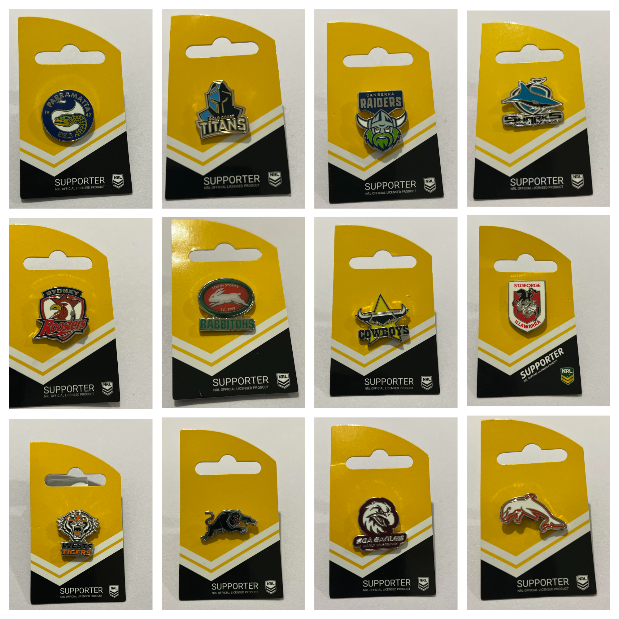 NRL Teams Logo Pin Badge – Toy O Toys